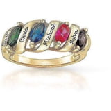 Keepsake Personalized Family Story Birthstone Mother's Ring - Walmart.com