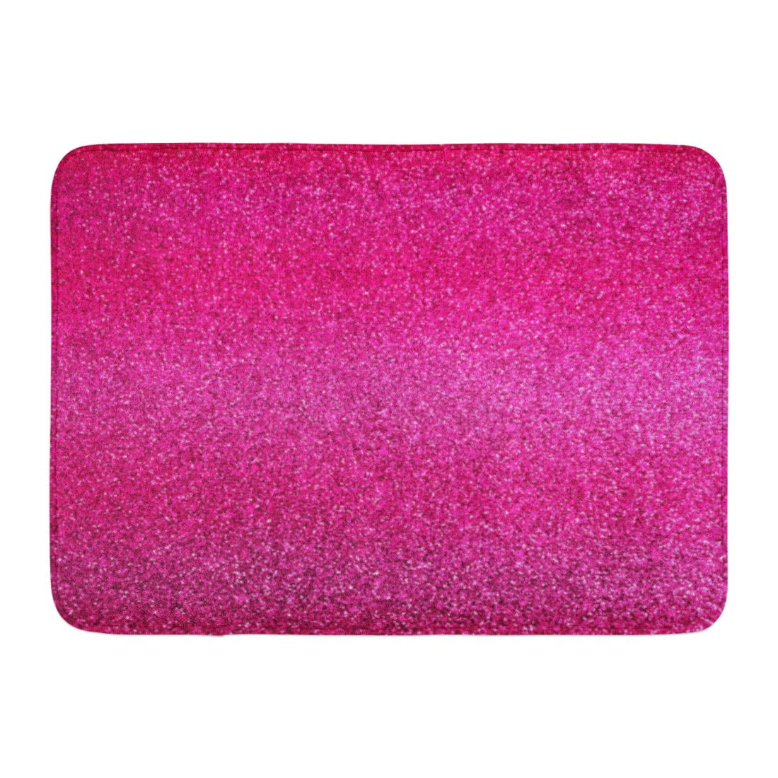 GODPOK Celebration Pink Glitter Christmas Shiny Sparkle Rug Doormat ...