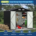 Gaderth 6x8 Ft Outdoor Storage Shed With Doors & Slooping Roof,Backyard ...