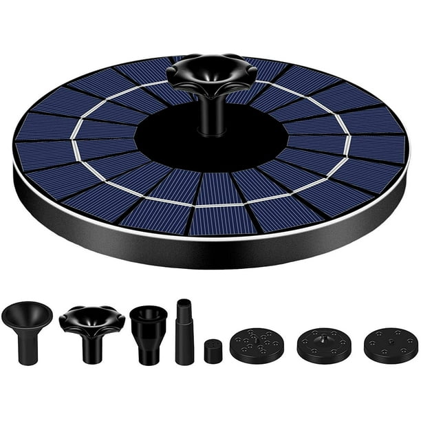 3.5W Solar Fountain,Solar Fountain Kit with 6 Nozzles Solar,Suitable ...