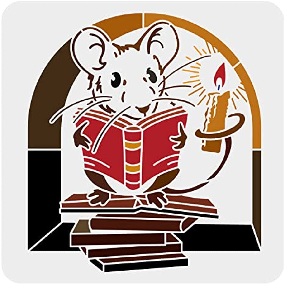 Mouse Reading A Book