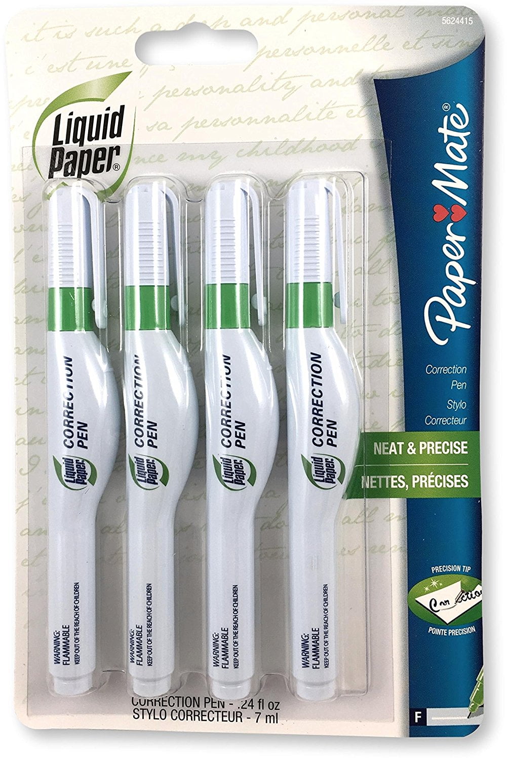 Newell Rubbermaid Liquid Paper Correction Pen, 4 ea - Walmart.com