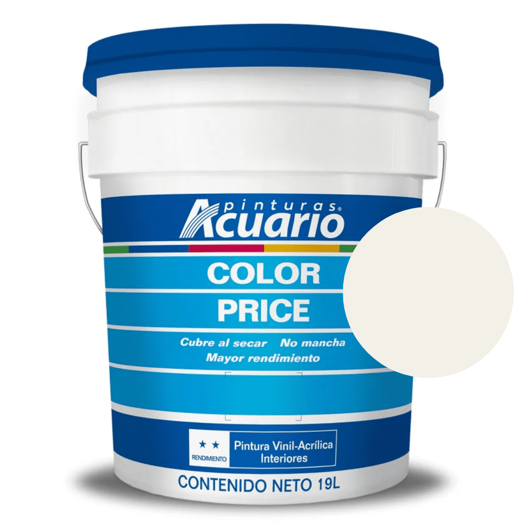 Cubeta De Pintura Vinilica Lavable Acuario Color Price 19lt - Color ...