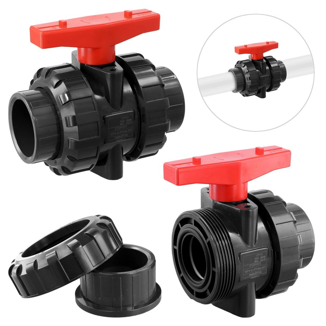 Válvula de bola DN50 de 2' Coofit True Union UPVC de 150 PSI con juntas ...