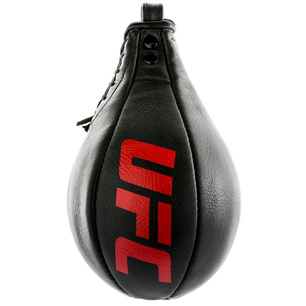 UFC Pro Leather Speed Bag - Black, MMA and Boxing Punching Bag ...