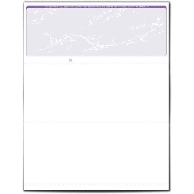 Blank Check Paper VersaCheck - 250 Sheets Form #1000 Business Voucher ...
