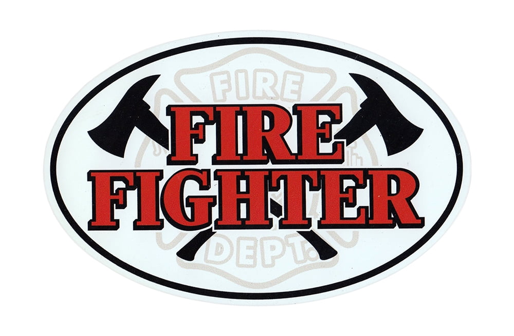 Magnetic Bumper Sticker - Fire Fighter (Fire Department, Fire Rescue ...