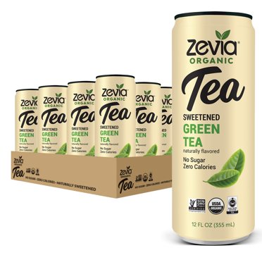 Zevia Zero Sugar Black Tea Peach, Sweet Soft Drink, 12 Fl Oz Groceries ...