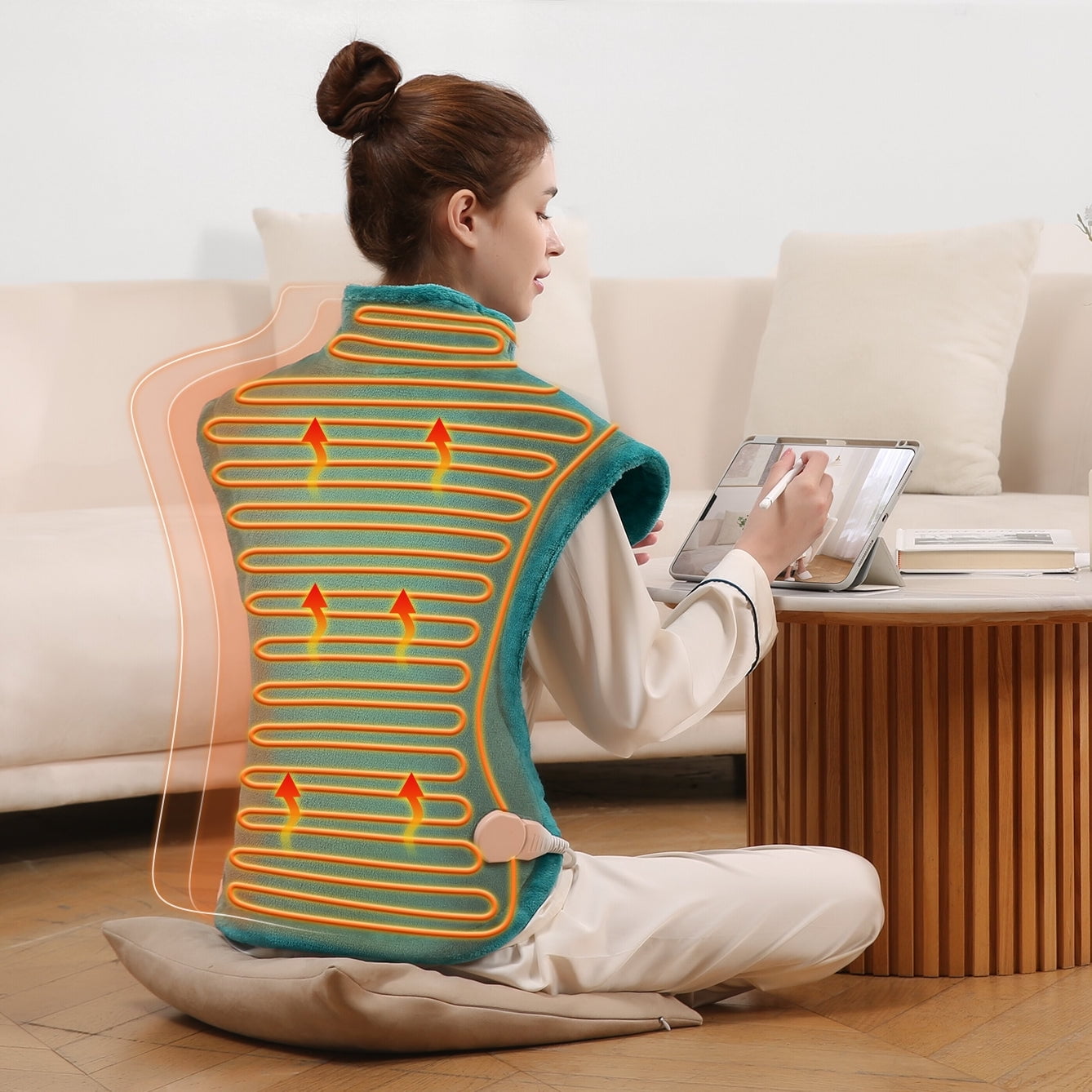 MaxKare Large Heating Pad with 4 Heat Settings & Auto Shut-off, for ...