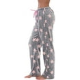 Just Love Womens Plush Pajama Pants Embossed Star Grey 2x