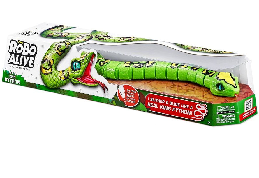Robo Alive King Python Robotic Pet Figure Green - Walmart.com
