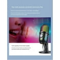 Kopeak USB Gaming PC Microphone, New Design for Streaming Podcasts, RGB ...