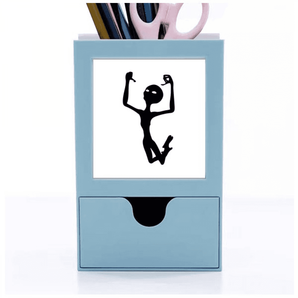 Universe And Alien Jumping Alien Desk Supplies Organizer Pen Holder ...