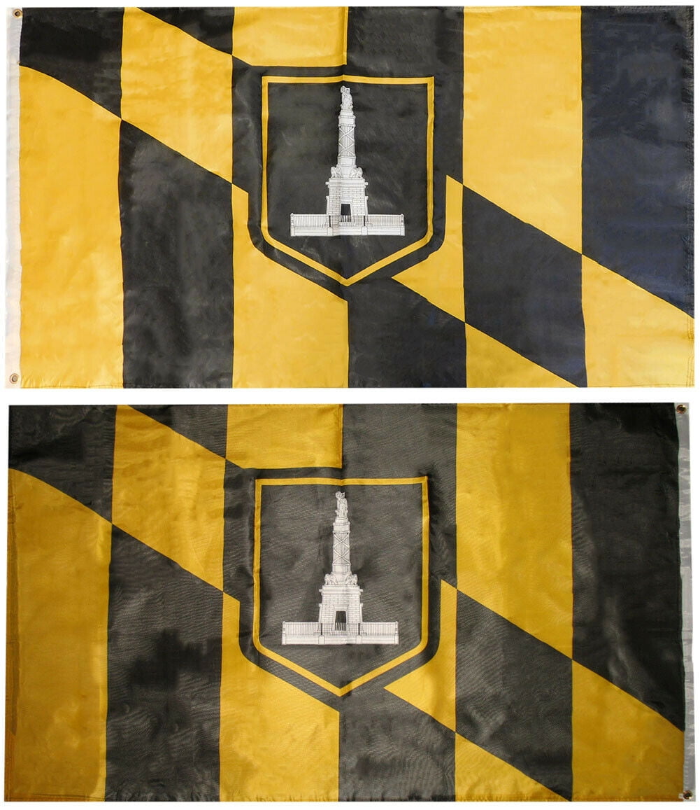 City of Baltimore MD Flag 3x5 Double Sided 2ply Sewn Banner 5x3 house ...