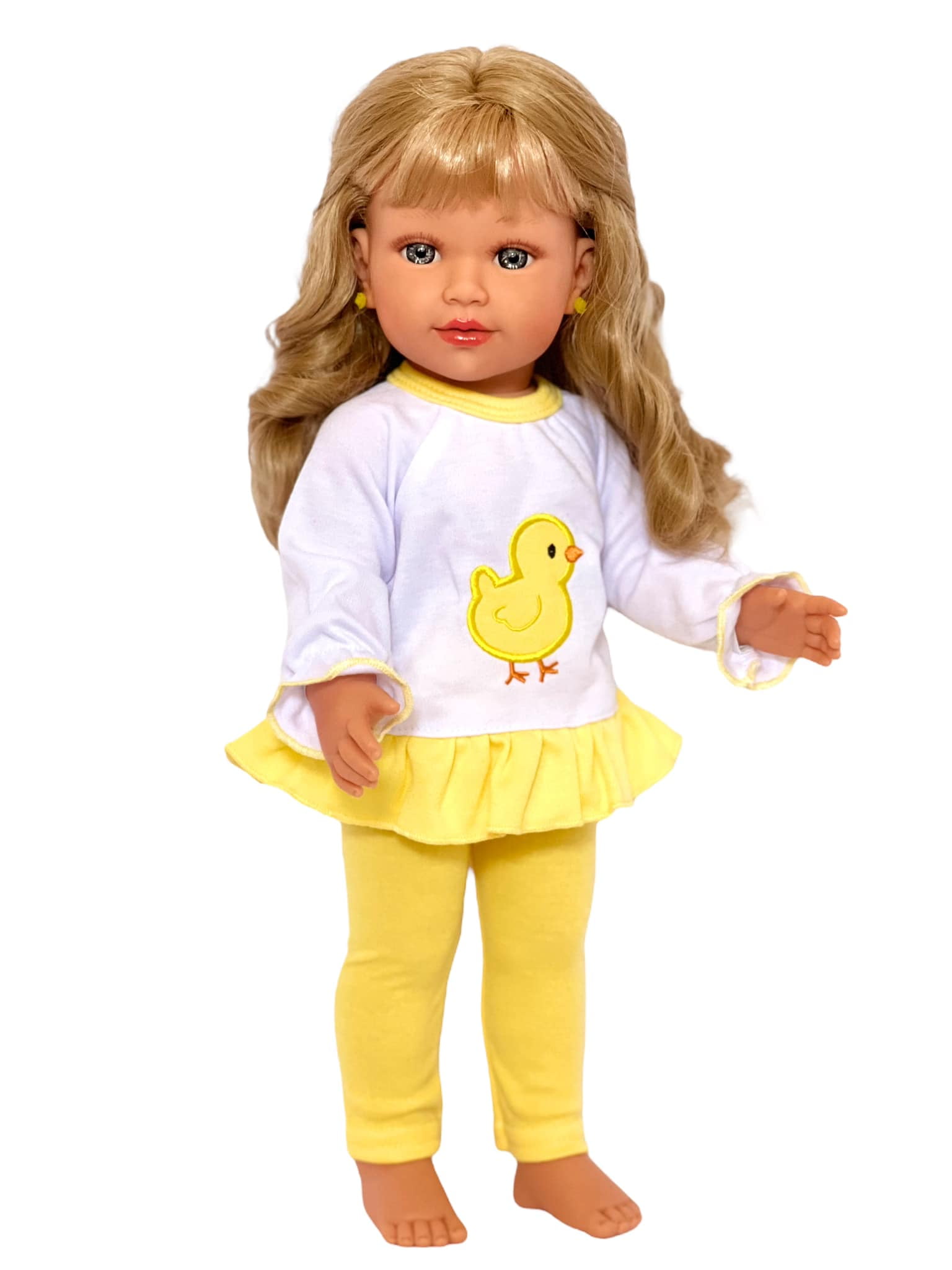 MBD® Yellow Chick Pjs Fits 18 Inch Dolls- 18 Inch Girl Doll Clothes ...