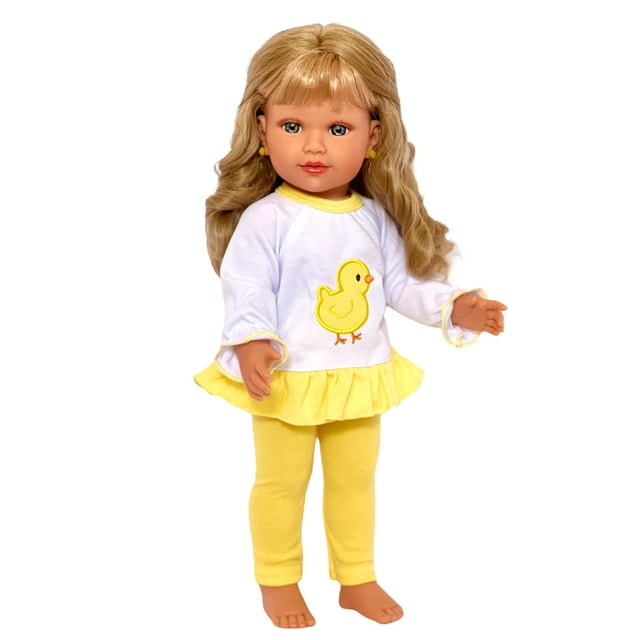 MBD® Yellow Chick Pjs Fits 18 Inch Dolls- 18 Inch Girl Doll Clothes ...