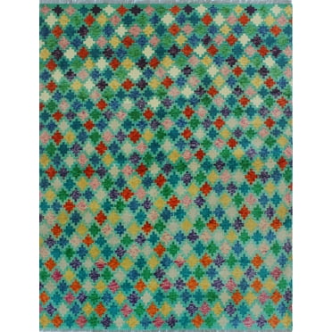 Homespice Log Cabin Step Reversible Red Cotton Rug 20" x 30" Rect ...