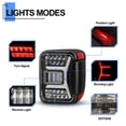 LED Tail Lights Fit for Jeep Gladiator JT 2019-2026, Tail Lamp Brake ...