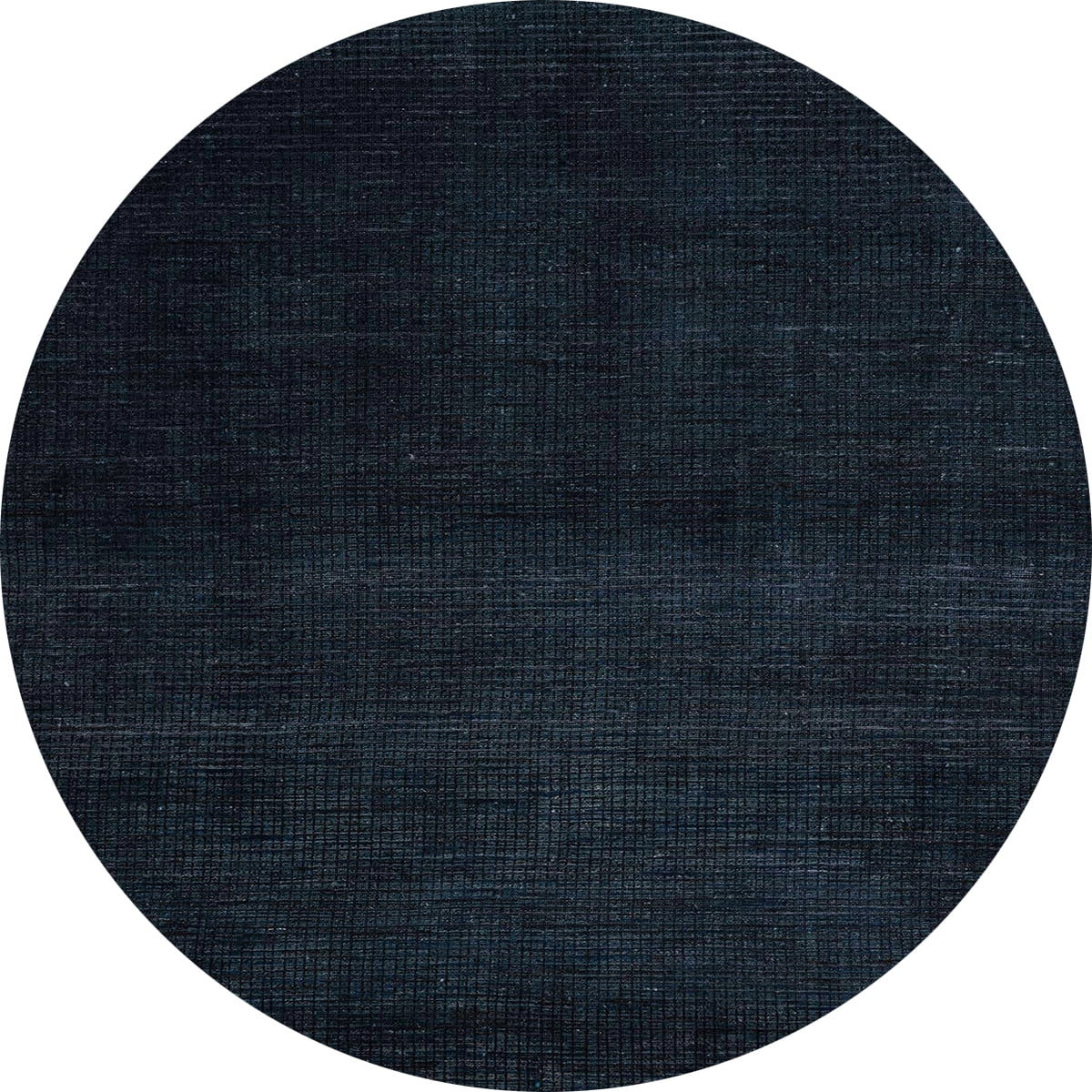 Ahgly Company Indoor Round Abstract Black Abstract Area Rugs, 5' Round ...
