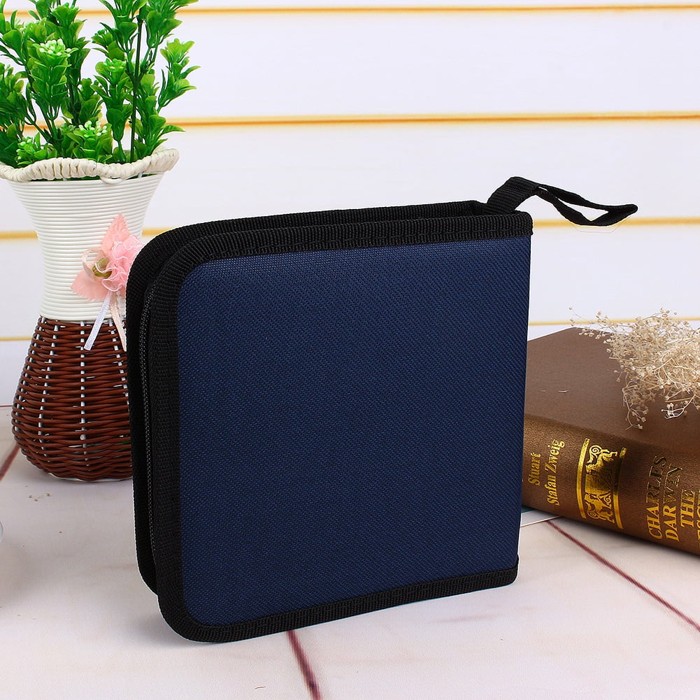Protable Oxford Cloth 40 Disc CD DVD Holder DJ Storage Zipper Case Bag ...