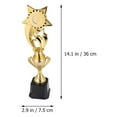 WHAMVOX Golden Pentacle Shaped Trophy for Award Ceremonies and Sports ...