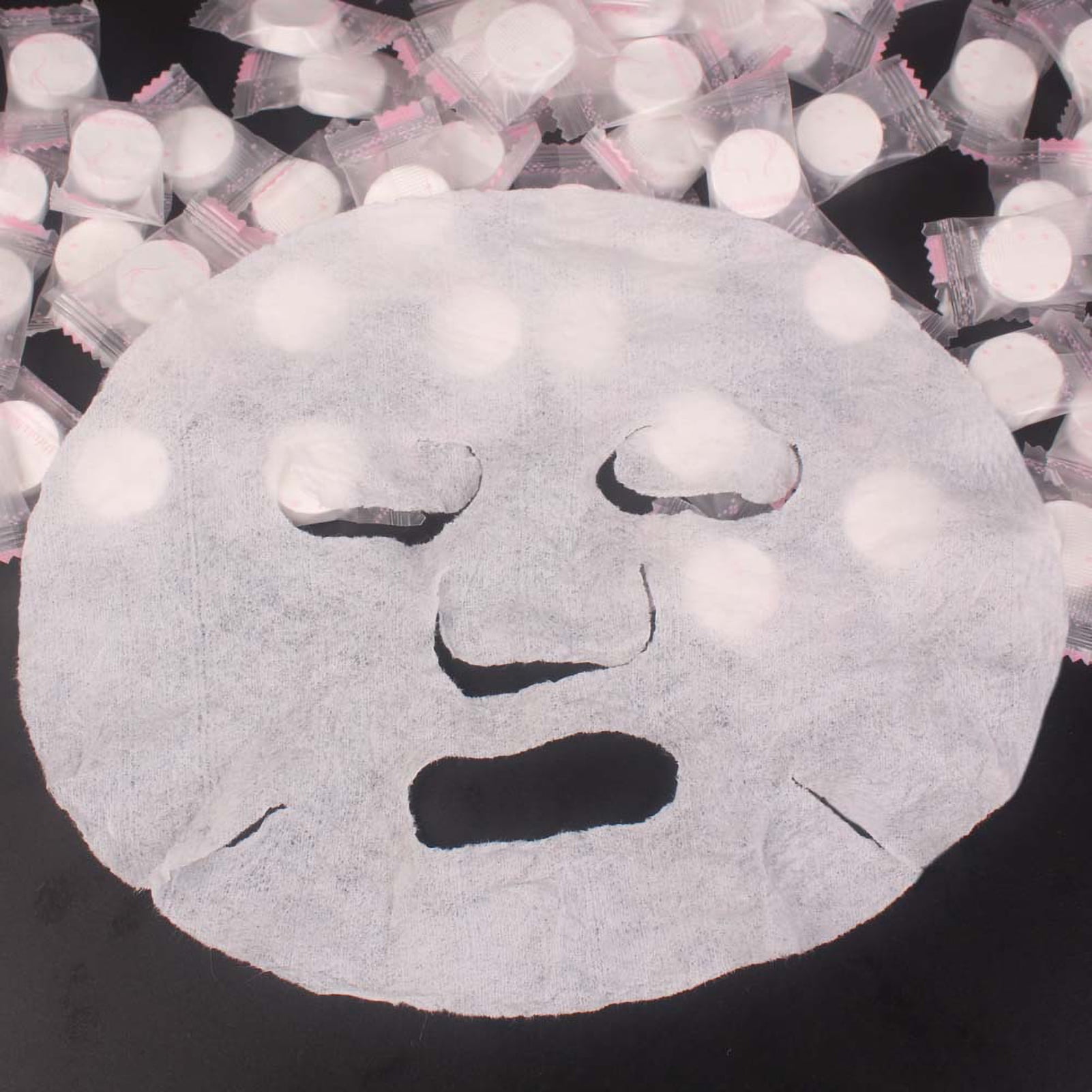 Lámina de mascarilla comprimida para hacer tú mismo, mascarilla facial comprimida, mascarilla ...