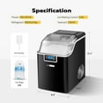 SPECSTAR Portable Nugget Ice Maker, Countertop, Self Cleaning, 44lbs ...
