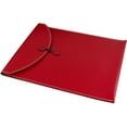 JAM Paper Leather Portfolio Envelope, 9.5x12.5, 1/Pack, Red, Button ...