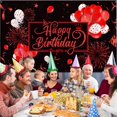 7x5ft Birthday Backdrop Glitter Balloon Happy Birthday Background ...