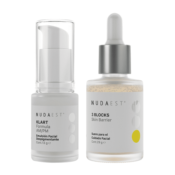 SET CREMA DESPIGMENTANTE Y SUERO BLOQUEADOR DE LUZ AZUL E INFRARROJA NUDA EST Nuda Est ...