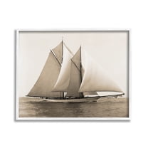Stupell Industries Vintage Marine Ship Transportation Photography White ...
