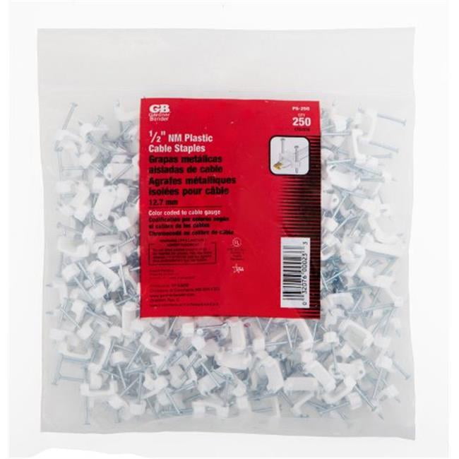 GB Electrical PS-250N Plastic Romex Staple - Walmart.com