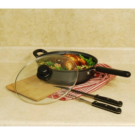 Cook Pro Carbon Steel 5-Quart Chicken Fryer - Walmart.com