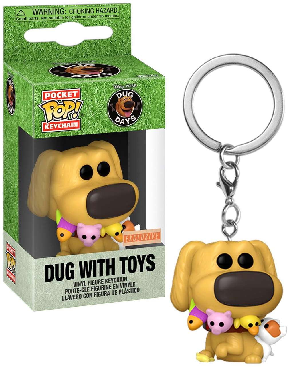 Funko Disney Pocket POP! Dug with Toys Keychain - Walmart.com