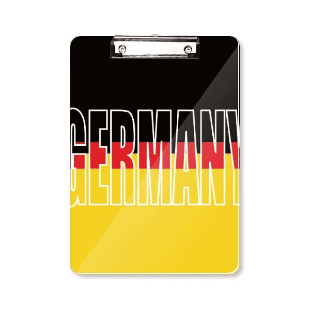 Germany Country Flag Name Clipboard Folder Writing Pad Backing Plate A4 ...