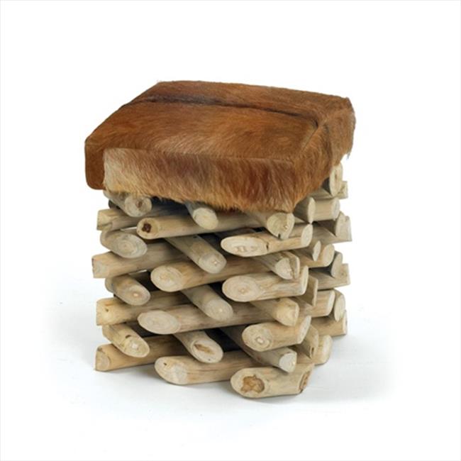 Deco Home Log Cabin Stool - Walmart.com