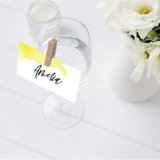 Koyal Wholesale Illuminating Yellow Watercolor Place Cards for Wedding ...