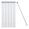 Squalise 10 19cm Stainless Steel Coffee Stirrers Reusable Hot Chocolat ...