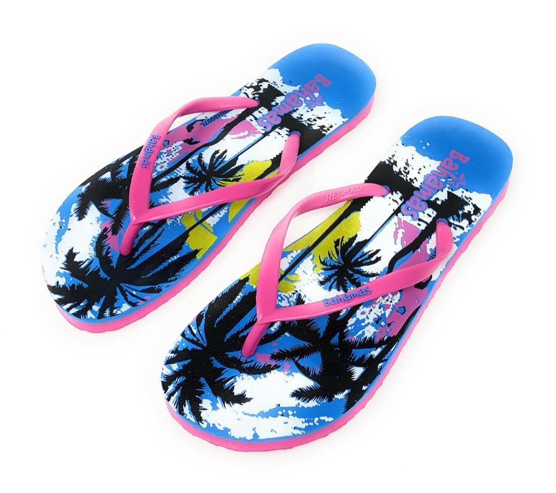 Bahamas Beach Flip Flops Sandals Slippers For Women With Summer Prints