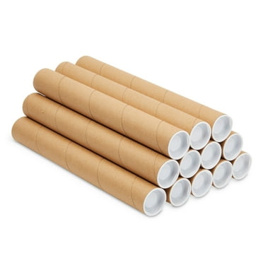 Poster Tubes with Caps Storage Large Round Cardboard Postal Tube ...