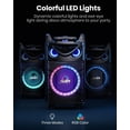 Moukey Adults & Kids Karaoke Machine for Singing, Disco Led Lights ...