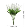Artificial Lily of Valley Bellflower Stems 13.78in Plastic Greenery ...