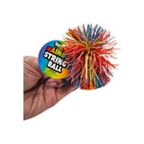 3.5" Rainbow Stringy Balls (4 Pack) Fun Stress Relief Pom Pom Balls ...