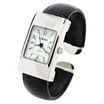 Silver Metal Western Style Decorated Square Face Women's Bangle Cuff ...