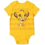 Disney Lion King Simba Newborn Baby Boys Bodysuit Pants and Hat 3 Piece Outfit Set Newborn to ...