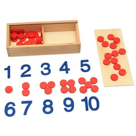 3-in-1 Montessori Cut-Out Numbers, Counters, Control Cards Box Set ...