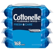 Fresh Care Flushable Cleansing Cloths, White, 3.73 X 5.5, 84/pack ...