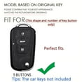 Heavy-Duty Metal Flip Smart Key Case with Leather Trim for MG MG3 MG5 ...