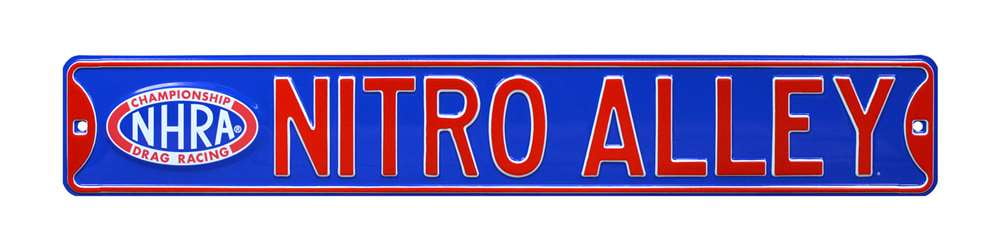 NHRA Logo Steel Street Sign with Logo-NITRO ALLEY - Walmart.com