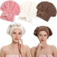 1pc Quick-Drying Hair Drying Cap for Women - Super Absorbent Coral ...